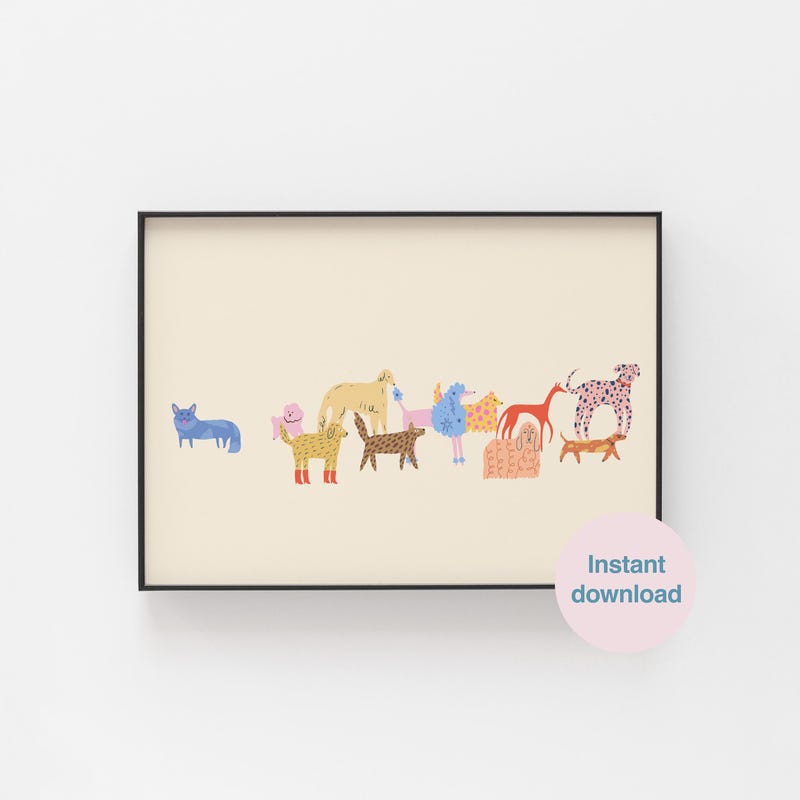 Dog Breeds Poster - Etsy