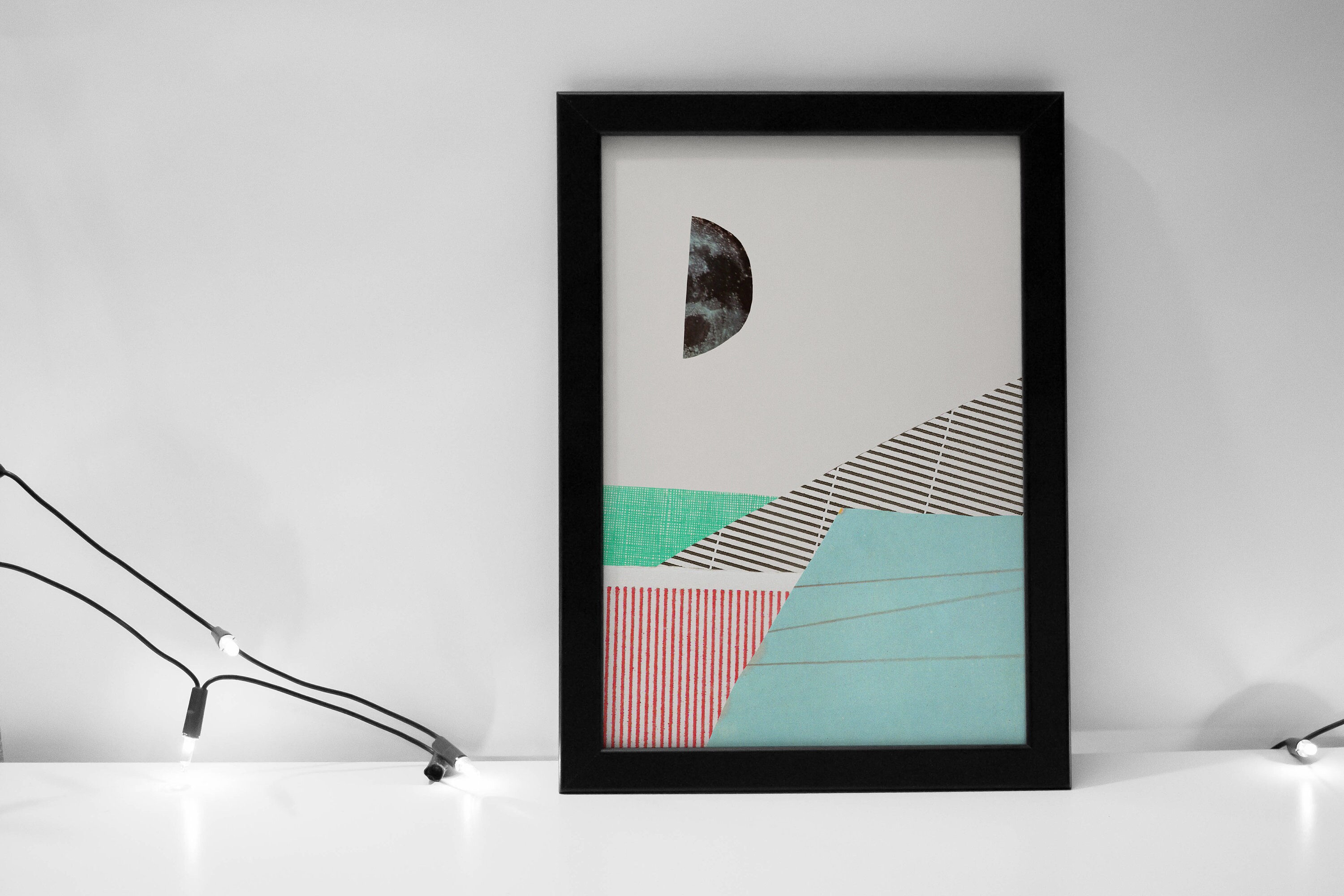 Collage Art Postcard Set Contemporary Stationery Paper - Etsy