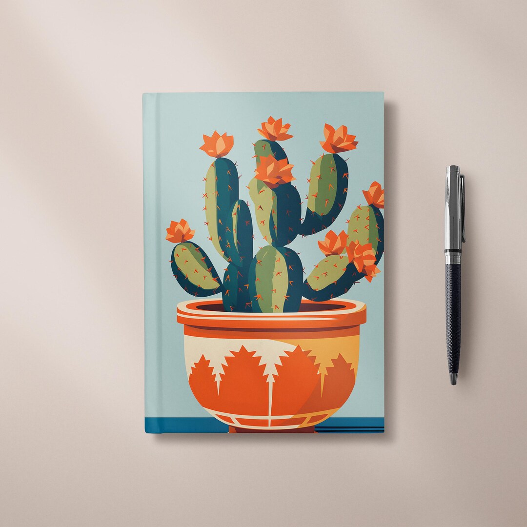 Cactus Plant Journal, Blank Botanical Hardback Notebook 5x7/a5/a4 - Etsy