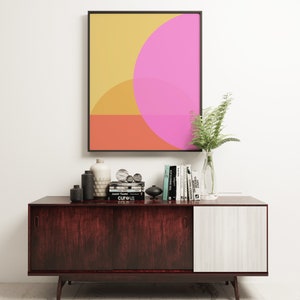 Colour Block Print, Modern Wall Art, Geometric Decor - Affinity - Etsy