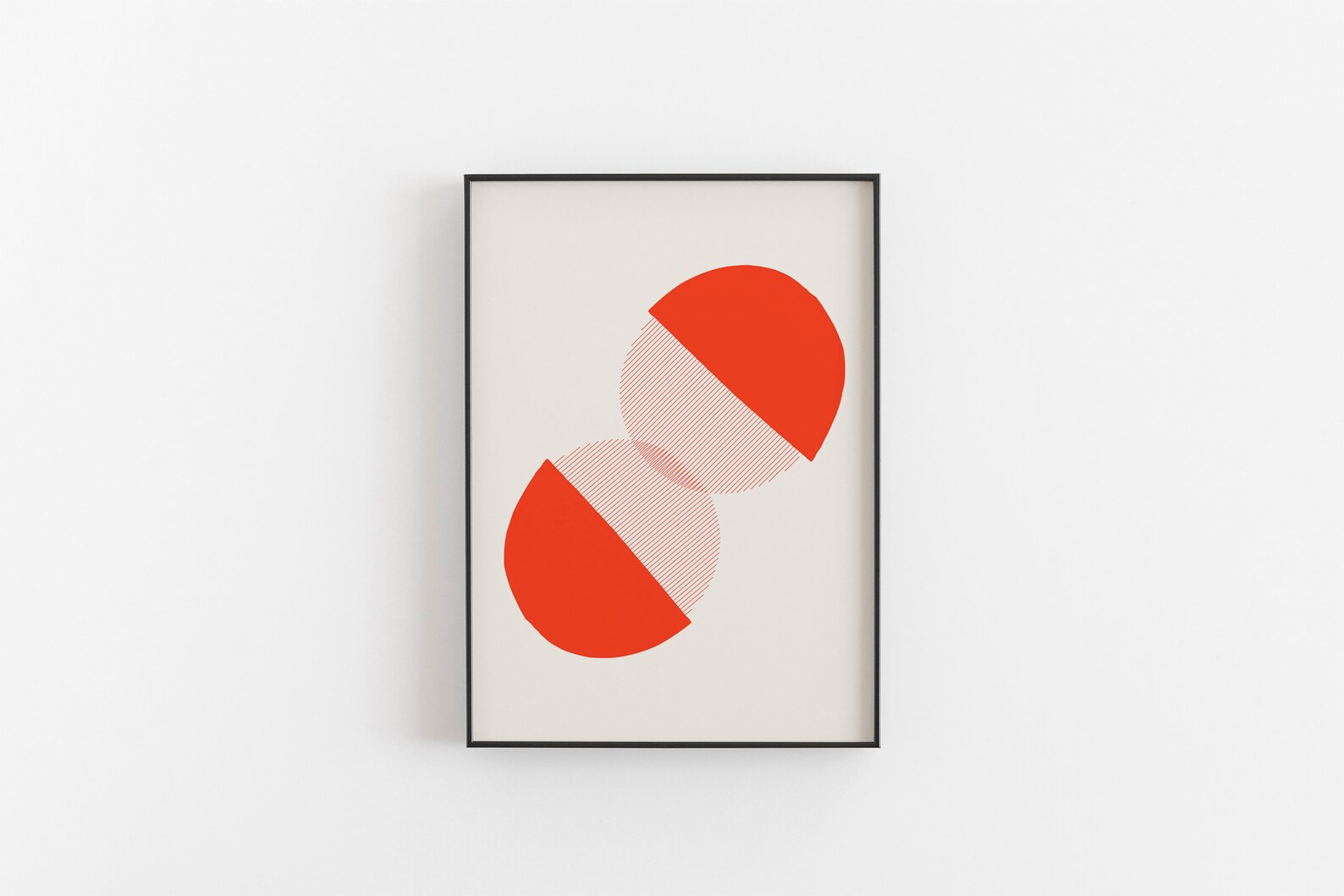 Abstract Red Wall Art Minimal Contemporary Print Approach - Etsy
