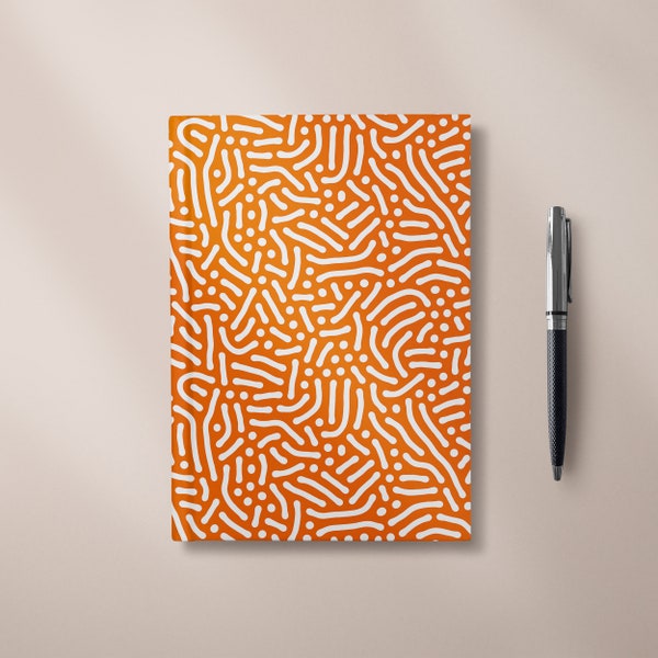 Orange Journal - Etsy