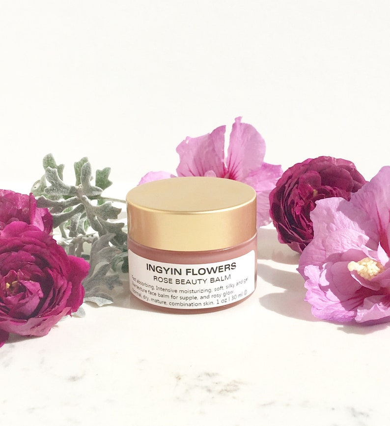 Rose Beauty Balm Organic Vegan Face Balm Overnight Deep - Etsy