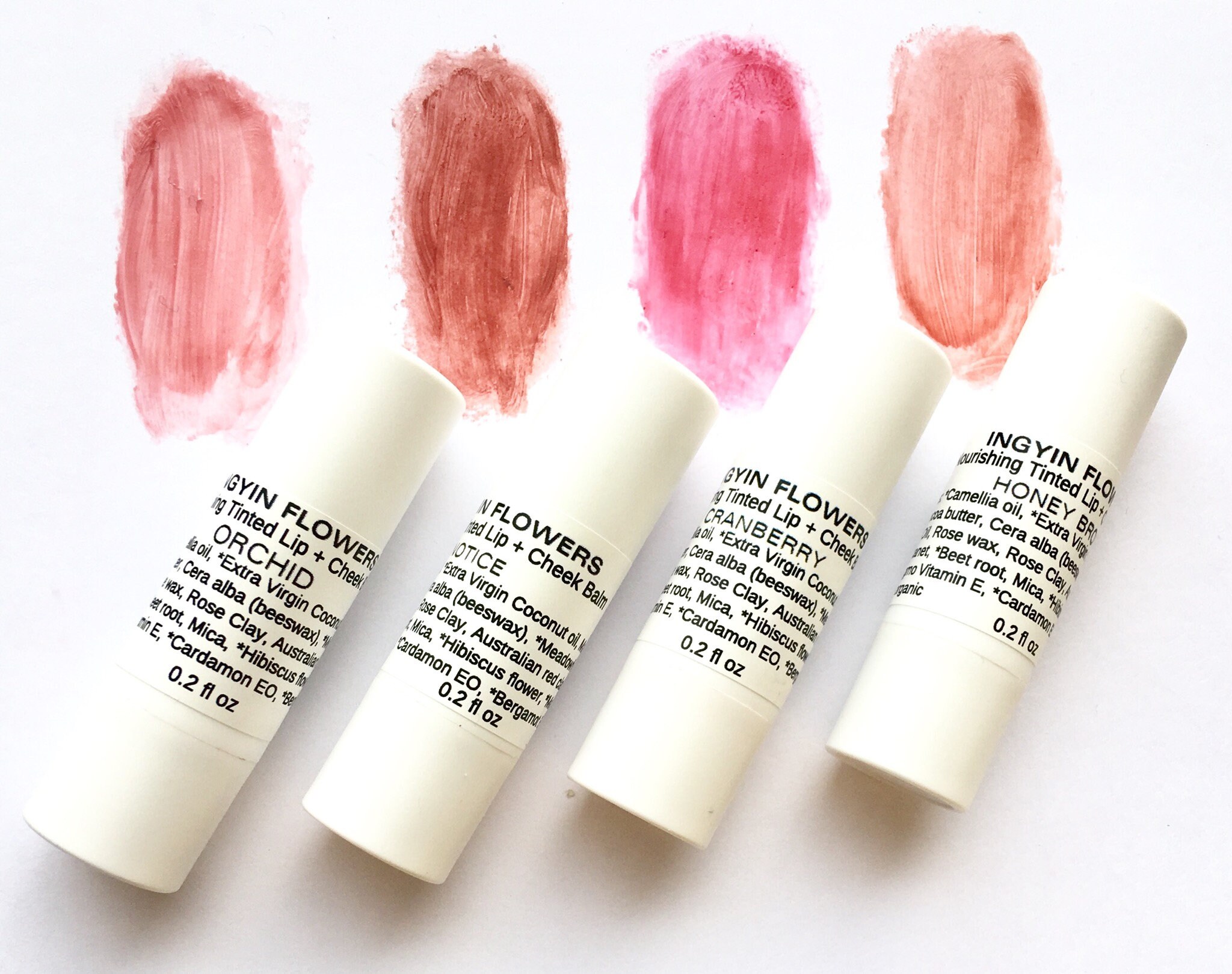 Lip/cheek Stain Tinted Lip Balm Set Cheek Blush Cranberry - Etsy