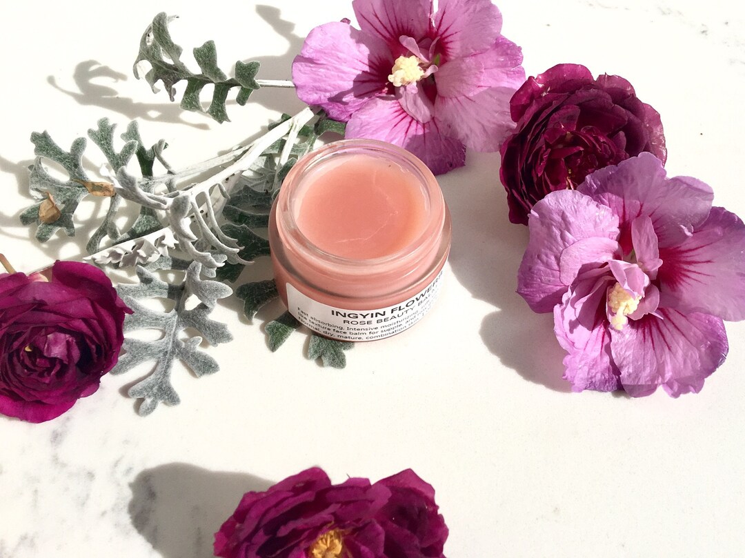 Rose Beauty Balm, Organic Vegan Face Balm, Overnight Deep Moisturizing ...