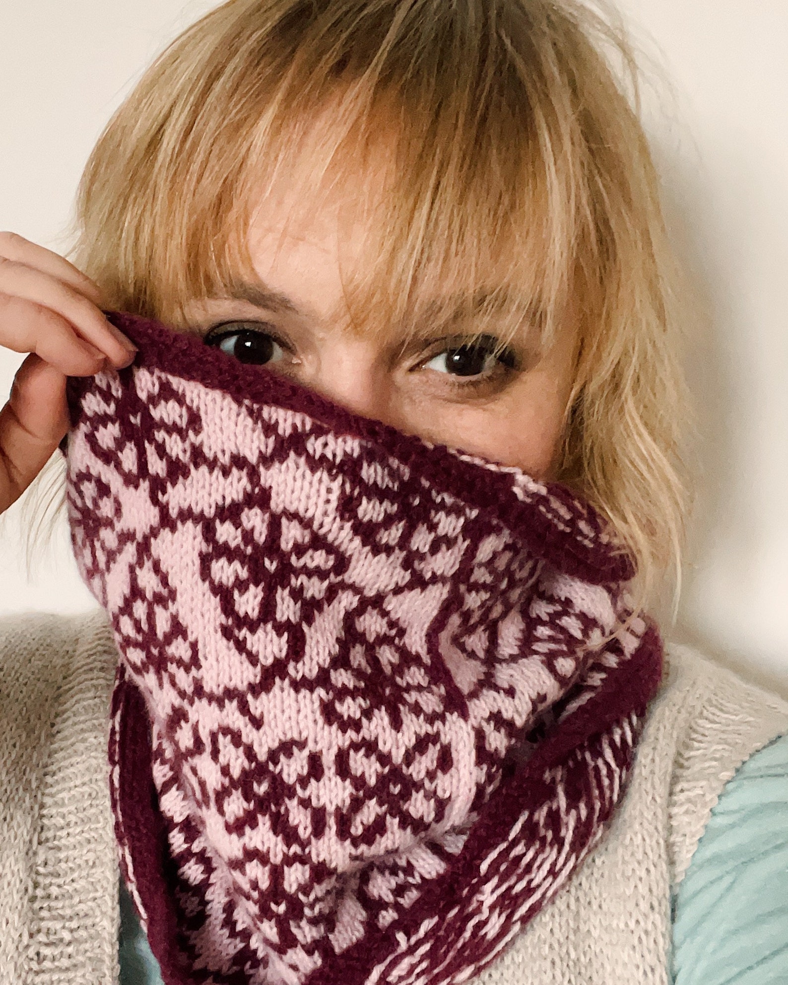Colorwork Cowl Knitting Pattern - Blooming Bessie Cowl With Floral ...