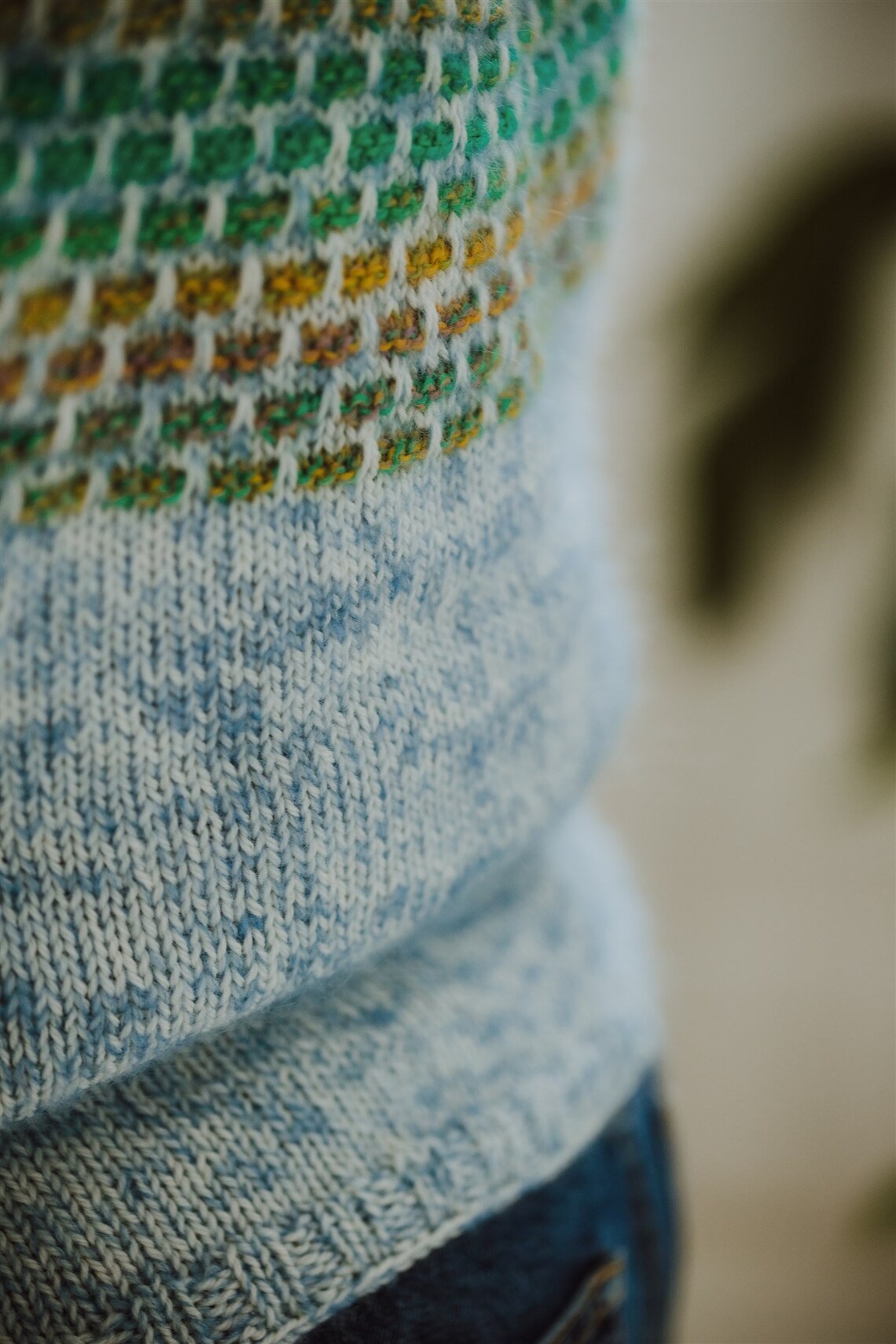 Knitting Pattern Big Jimmy Jab Jumper Simple Colourwork - Etsy