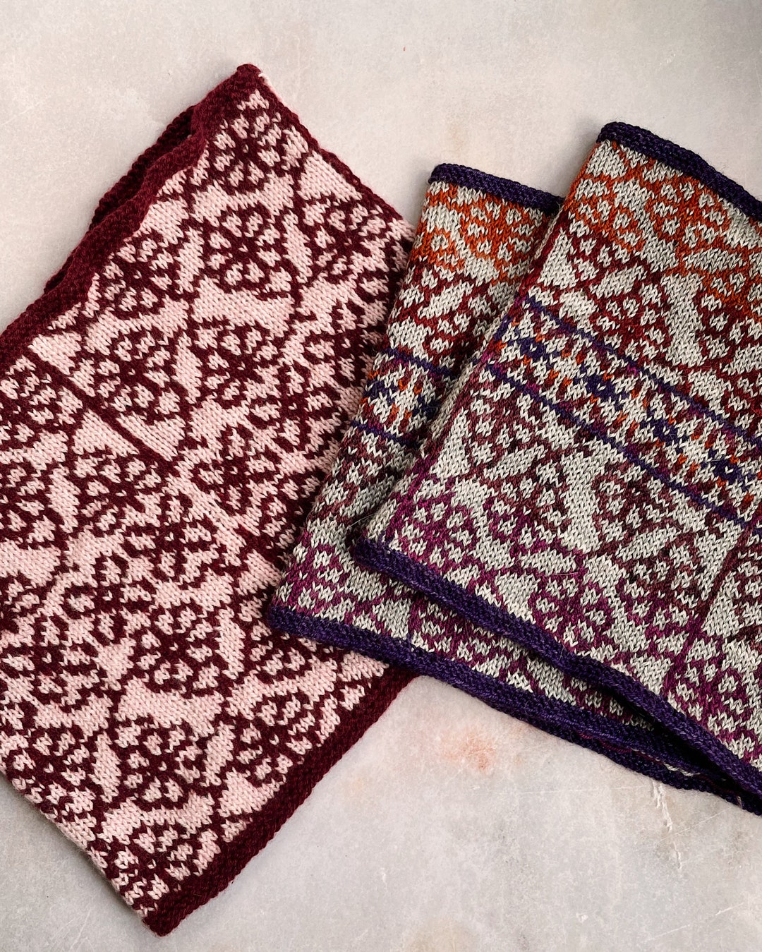 Colorwork Cowl Knitting Pattern - Blooming Bessie Cowl With Floral ...