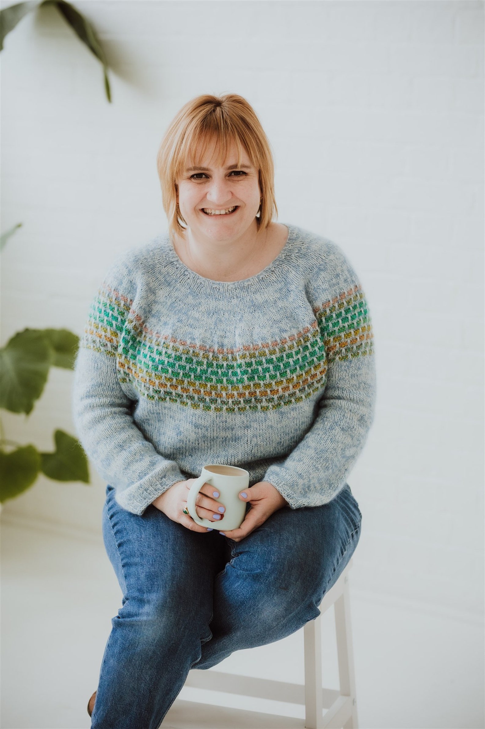 Knitting Pattern Big Jimmy Jab Jumper Simple Colourwork - Etsy