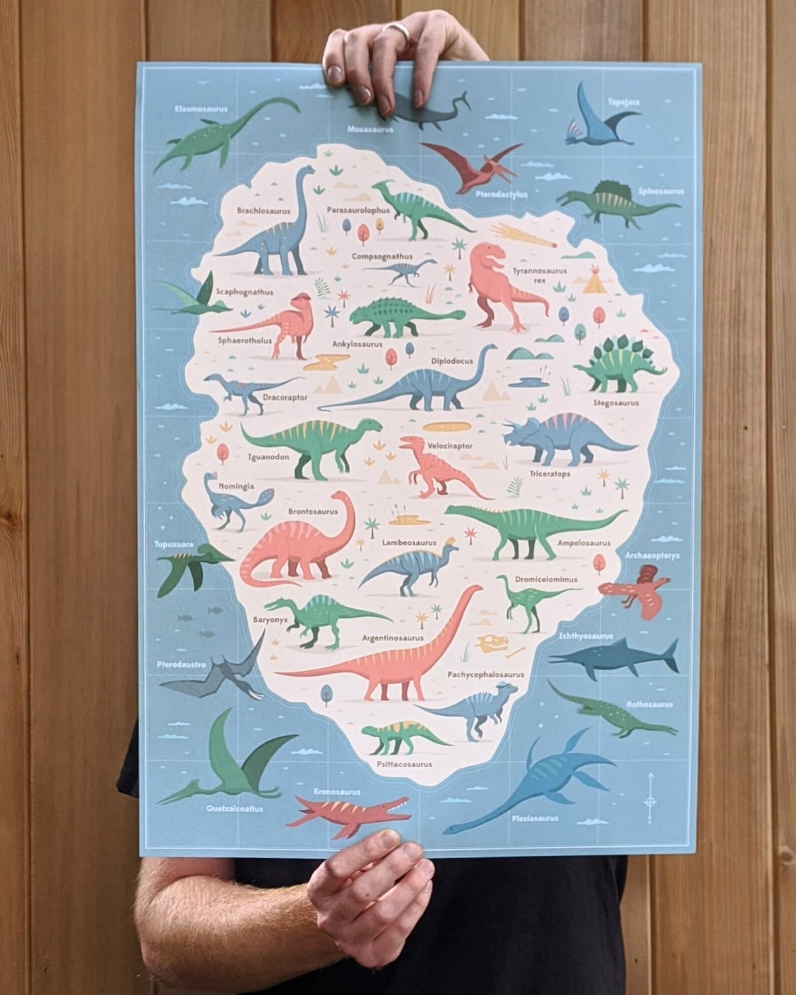 Dinosaur Chart Print - Etsy