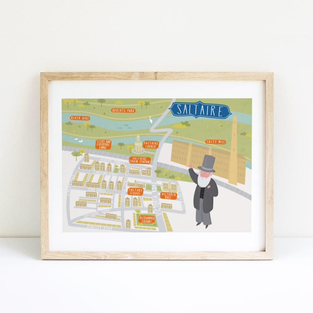 Art & Collectibles Drawing & Illustration Digital Yorkshire map ...