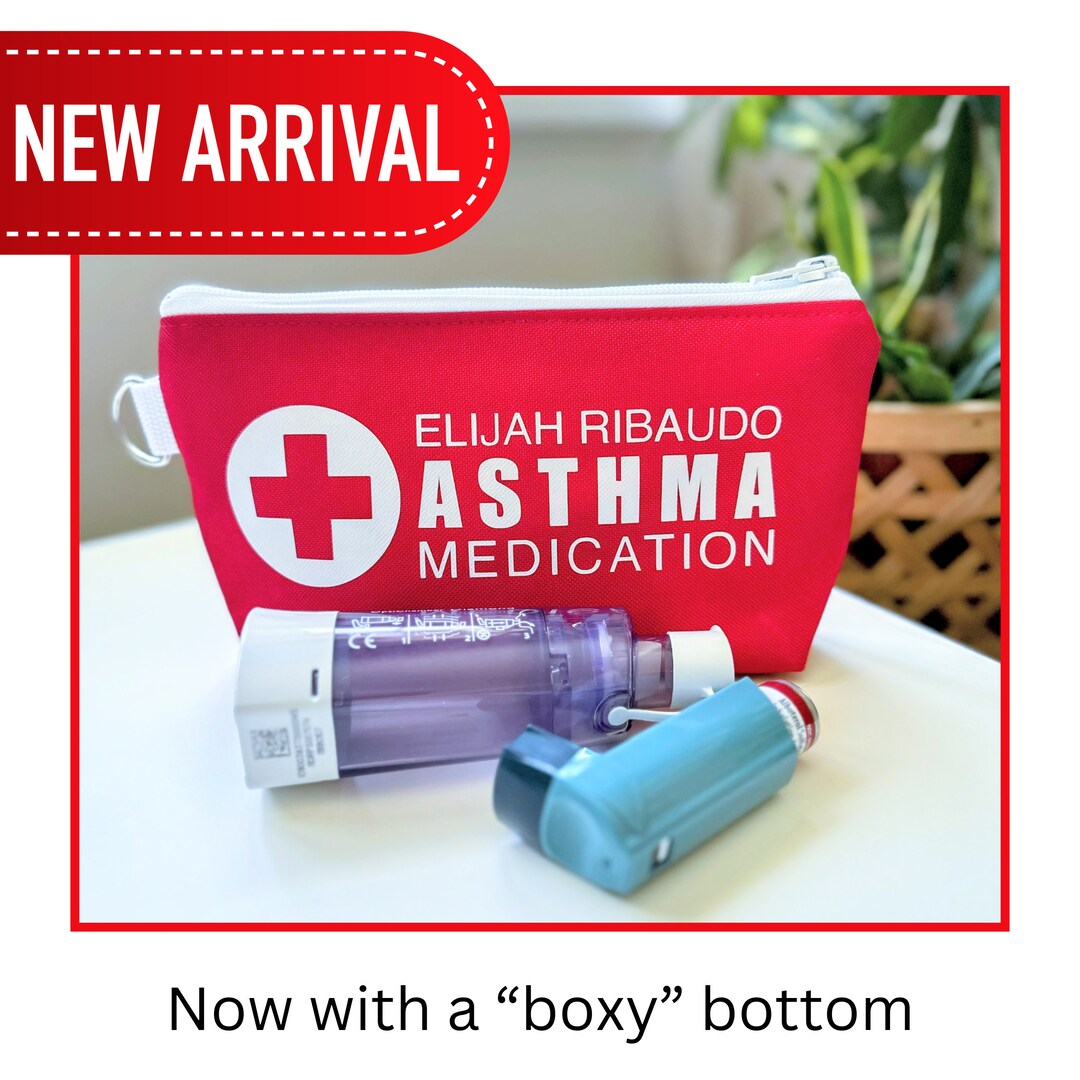 Personalized Insulated Asthma Inhaler Bag for Kids | Waterproof Fabric ...