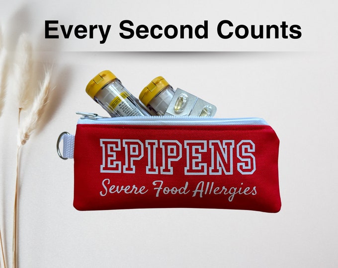 Insulated Epipen Case / Bag epipens, Epinephrine, Antihistamines Made With Waterproof Fabric - Etsy