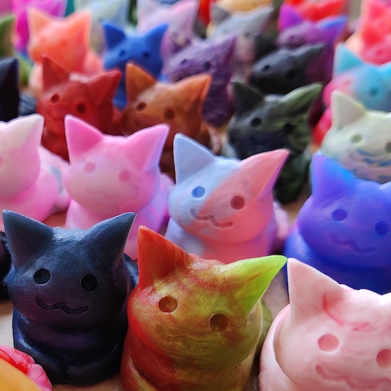 Cat Chonky Nekoras Squishy Cat Miniature for Stress Relief - Etsy