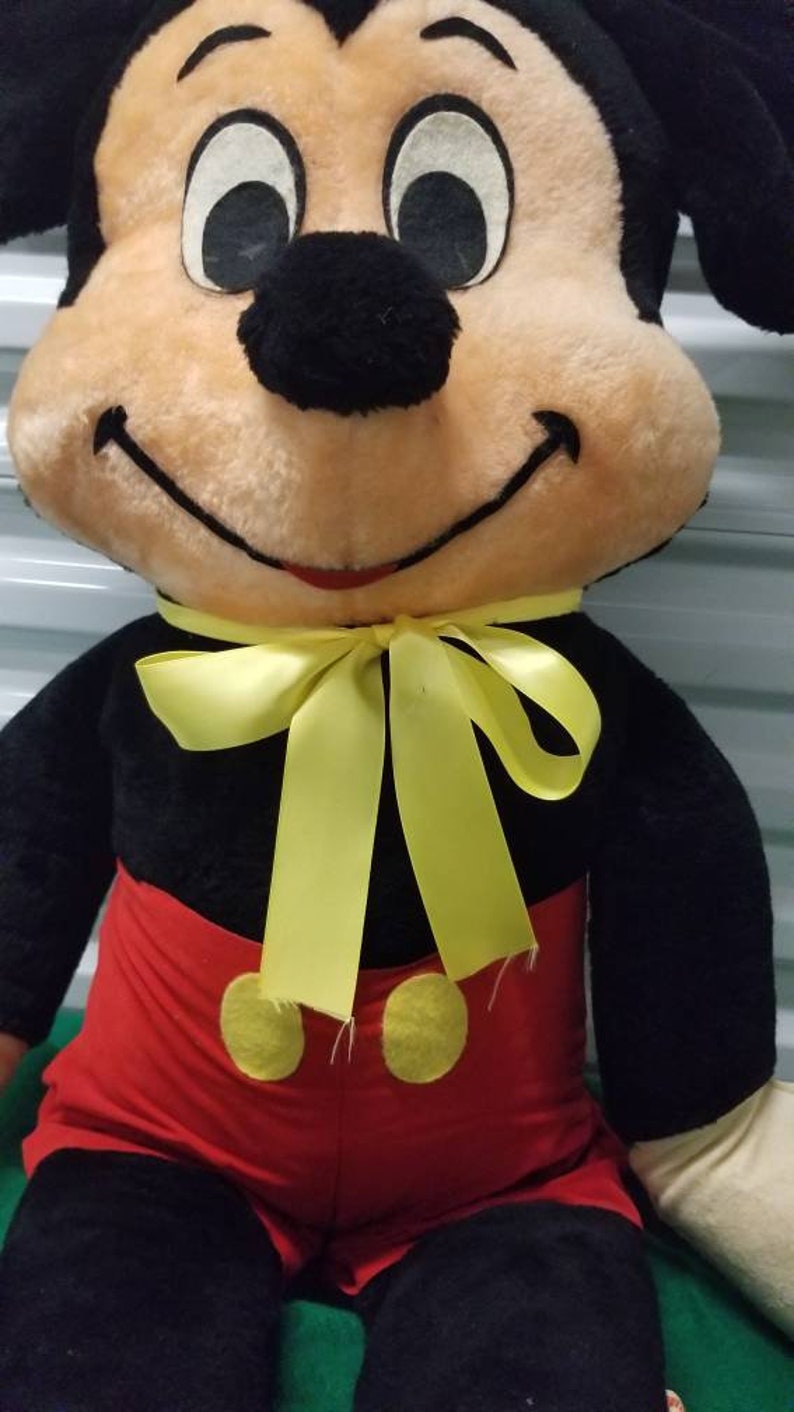 Vintage Walt Disney Mickey Mouse Stuffed Animal Plush Toy | Etsy