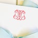 Two Letter Interlocking Monogram Notepad - Etsy