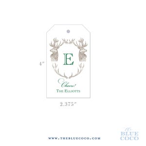 Stag Gift Tags | Set of 16 | Multiple Color Options - Etsy