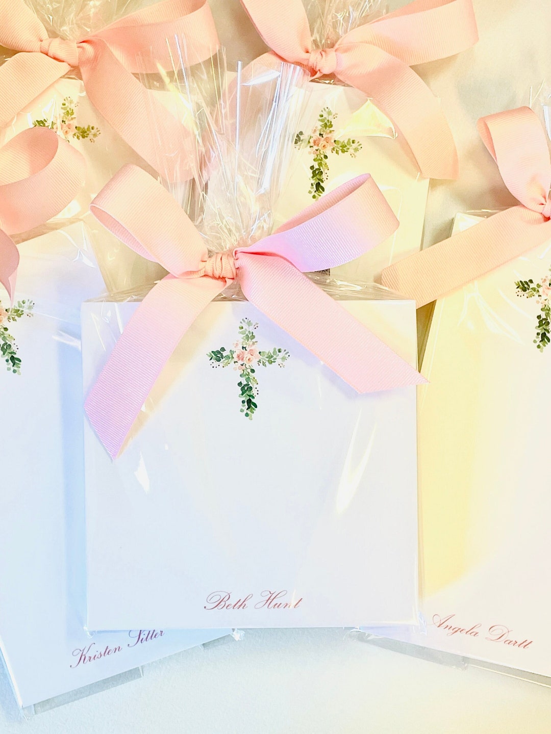 Cross With Flowers Notepad - Etsy