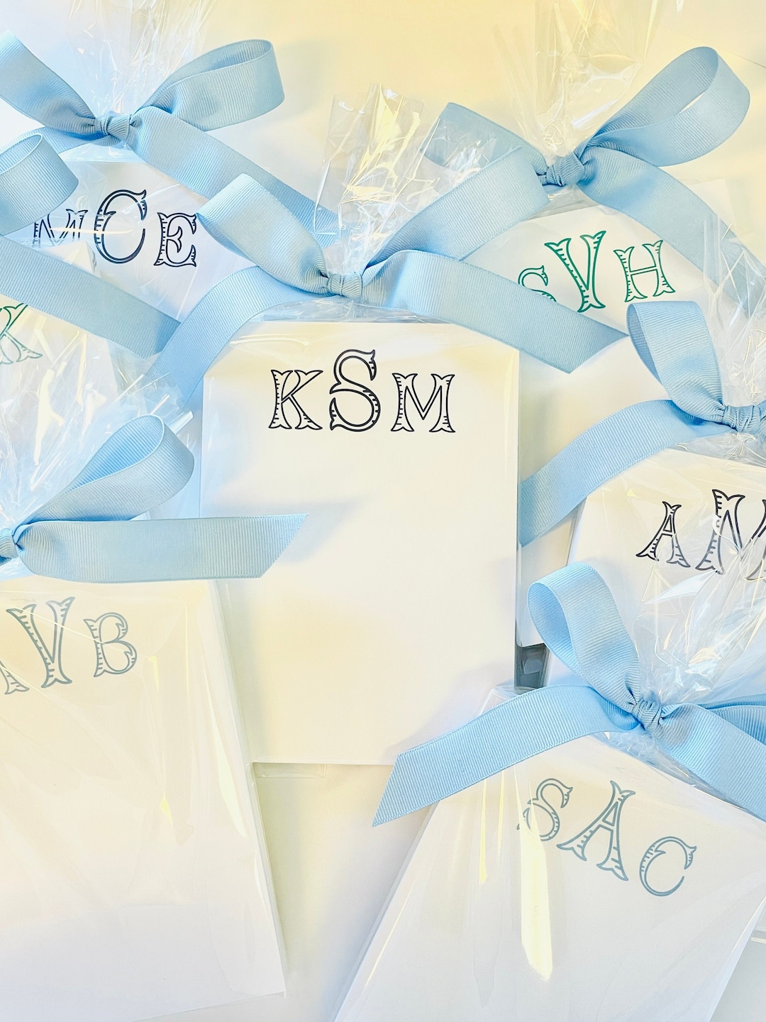 Ribbed Monogram Notepad - Etsy Österreich