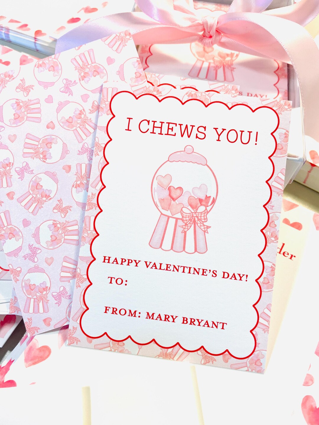 Valentine Cards • Chews You! • Set of 10 - Etsy