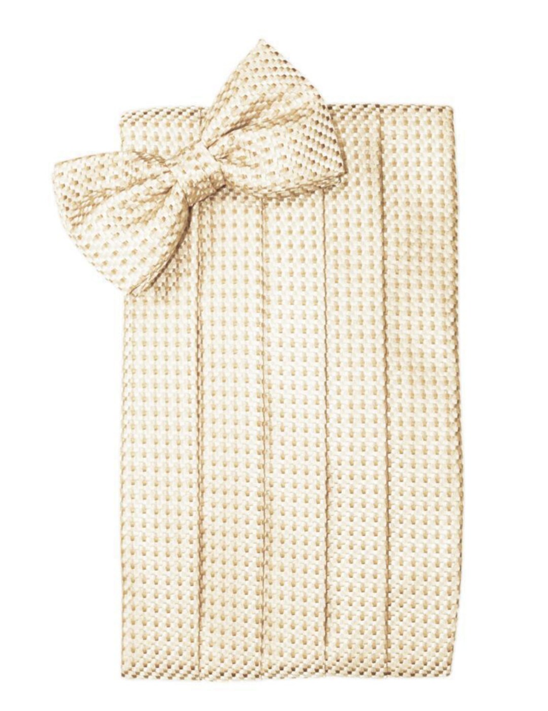 Light Champagne Tuxedo Cummerbund and Bow Tie Sets in Assorted Patterns ...