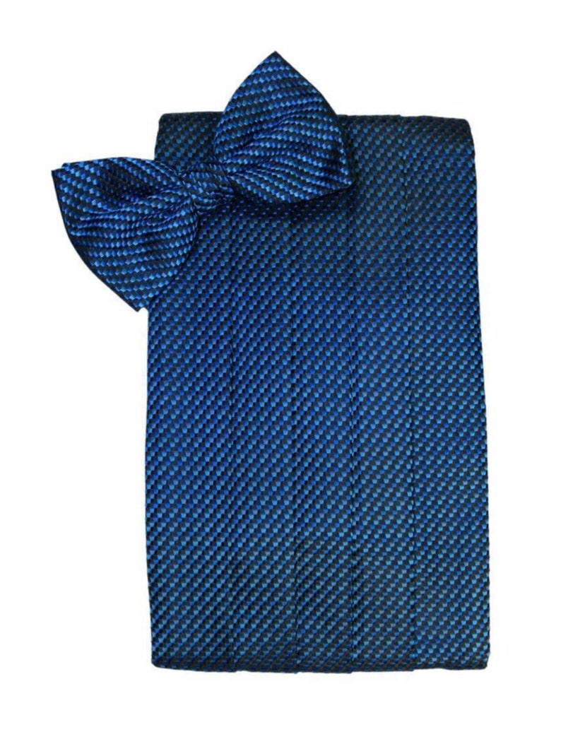 Royal Blue Tuxedo Cummerbund and Bow Tie Sets in Assorted Patterns - Etsy