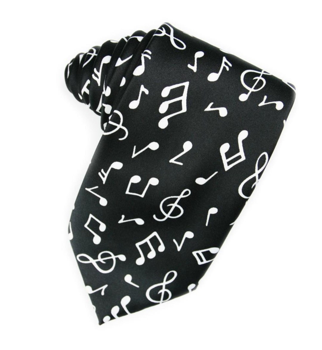 Music Notes Necktie - Etsy