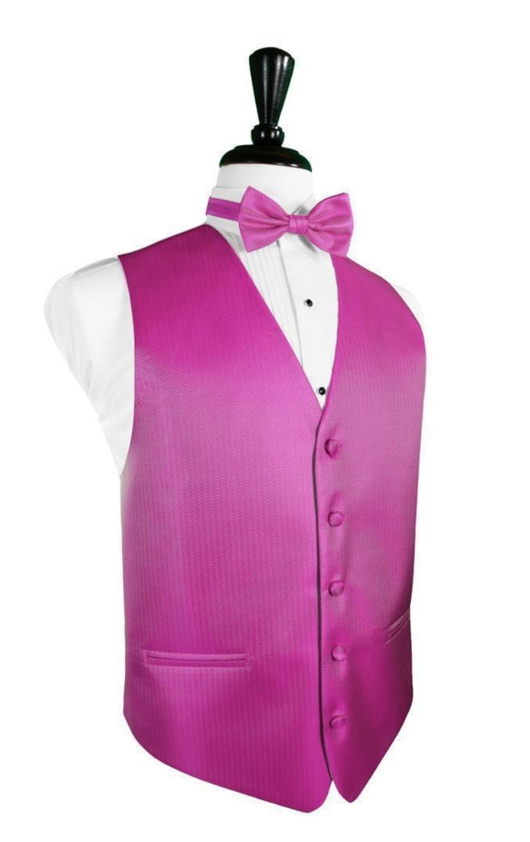 Fuschia Tuxedo Vest and Bow Tie in Assorted Patterns - Etsy