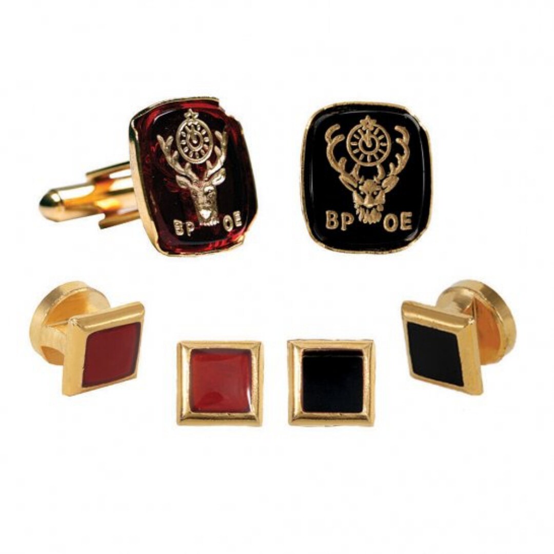 Elks Insignia Studs and Cufflinks Set - Etsy
