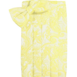 Sunbeam Yellow Tuxedo Cummerbund and Bow Tie Sets in Assorted Patterns ...