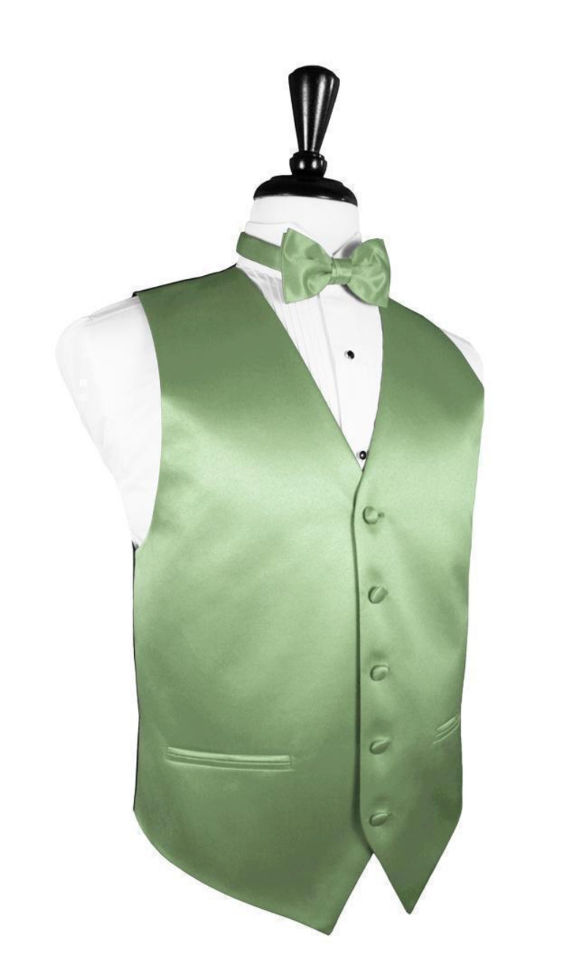 Sage Green Tuxedo Vest and Bow Tie in Assorted Patterns - Etsy
