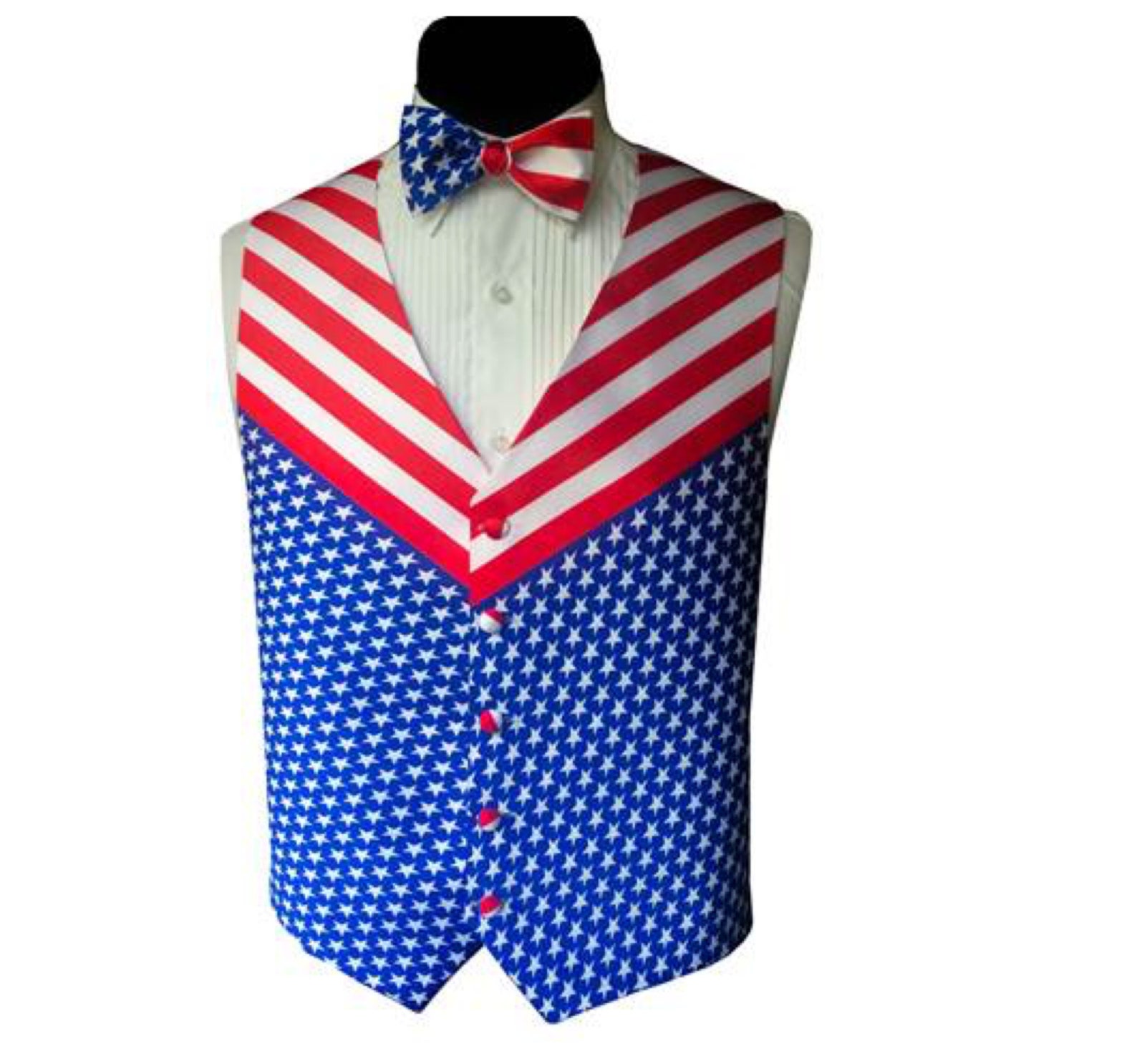 Patriotic Fourth of July Parade Tuxedo Vest and Bow Tie Set - Etsy