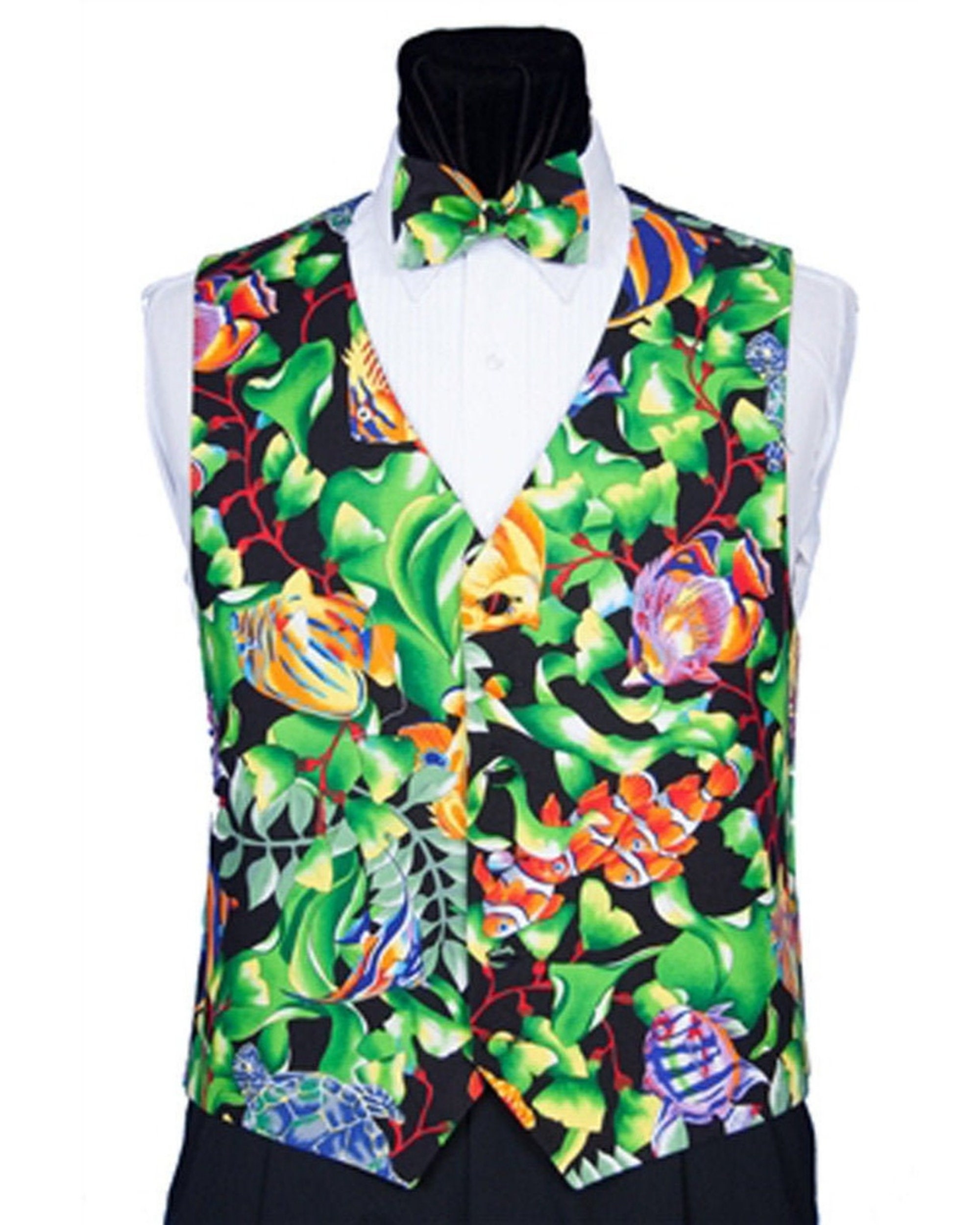Under the Sea Tropical Fish Tuxedo Vest and Bow Tie - Etsy