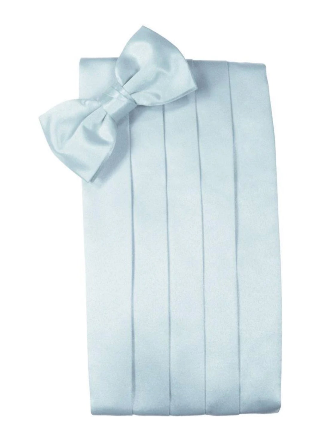 Light Blue Tuxedo Cummerbund and Self-tie Bow Tie Sets in Assorted ...