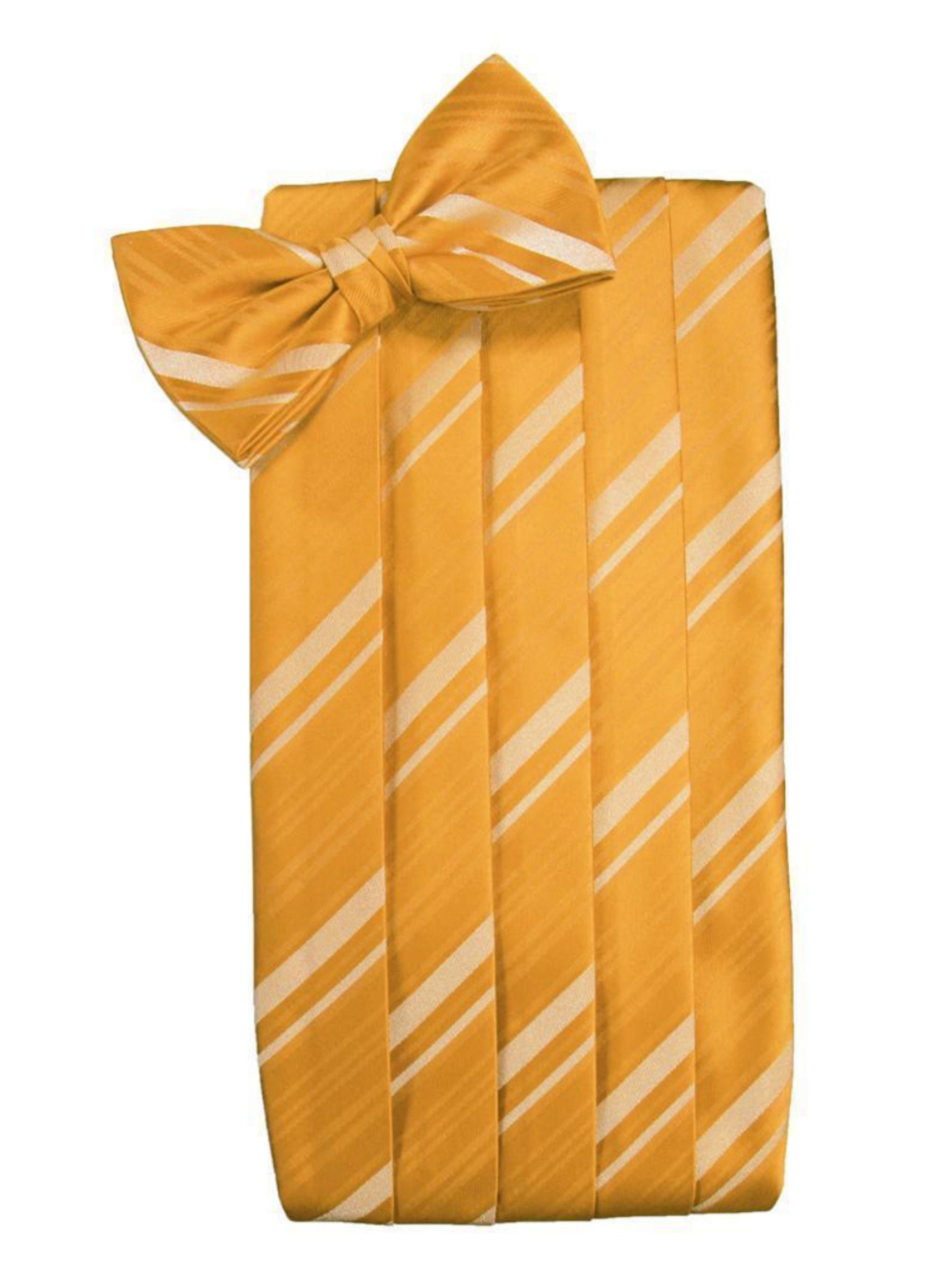 Bright Mandarin Orange Tuxedo Accessories, Patterned Cummerbund & Bow ...
