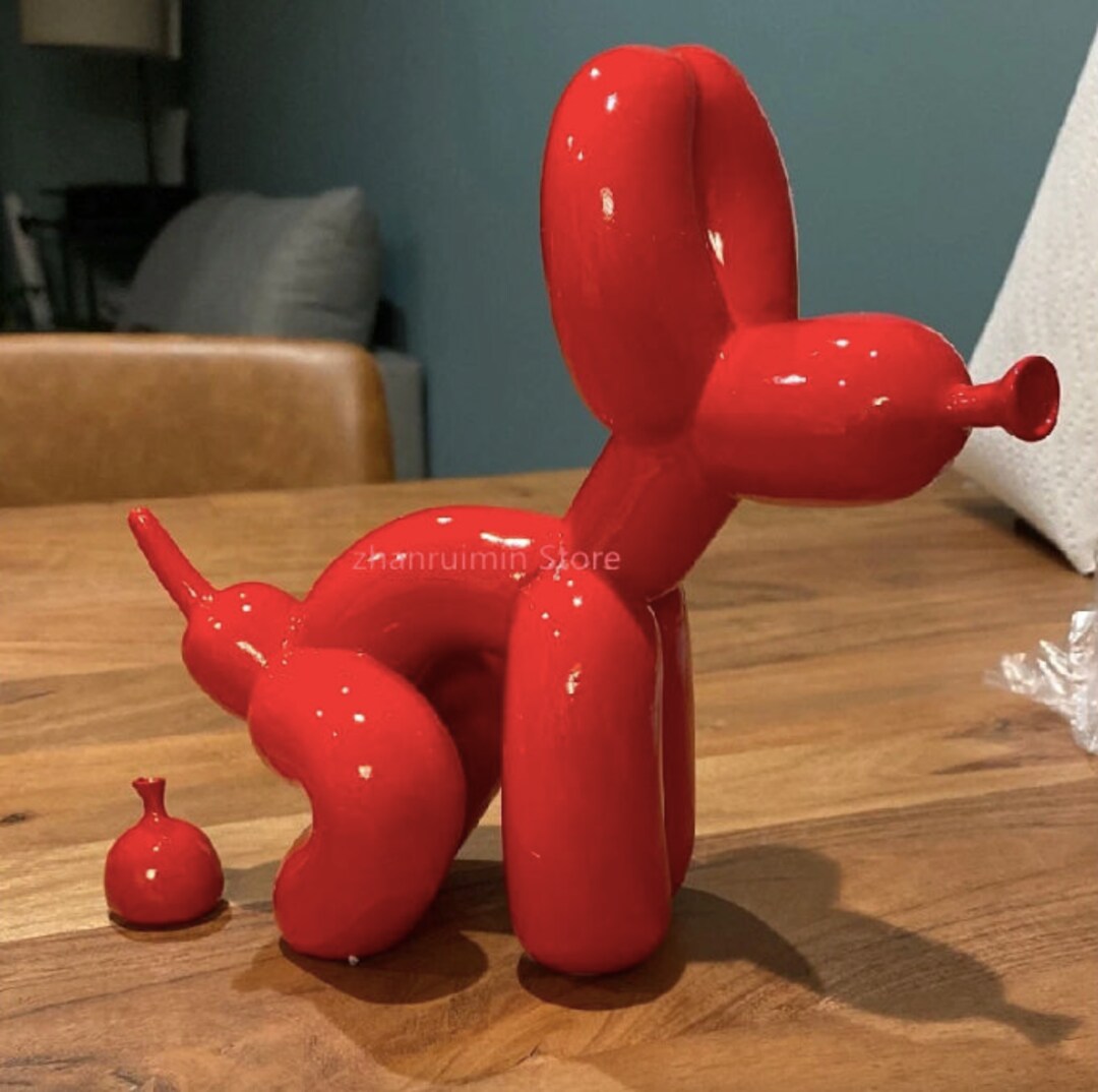 Pooping Balloon Dog Resin Statue - Etsy