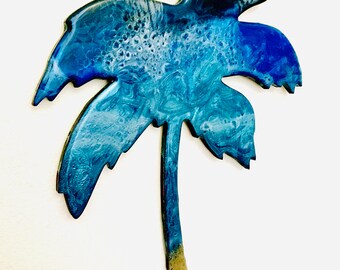 Resin Palm Tree Art | Etsy