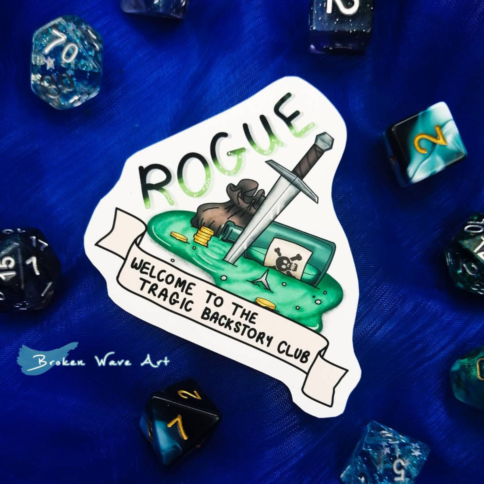 Angsty Rogue Sticker Dungeons and Dragons Sticker Sad | Etsy