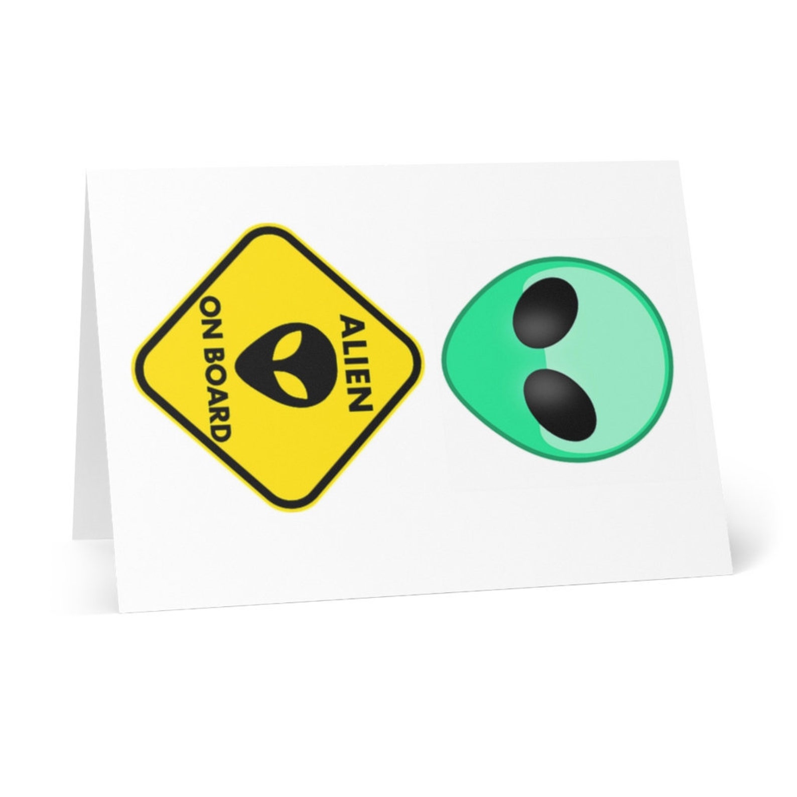 Greeting Cards 8 Pcs Alien Thank You Cards Alien Message | Etsy