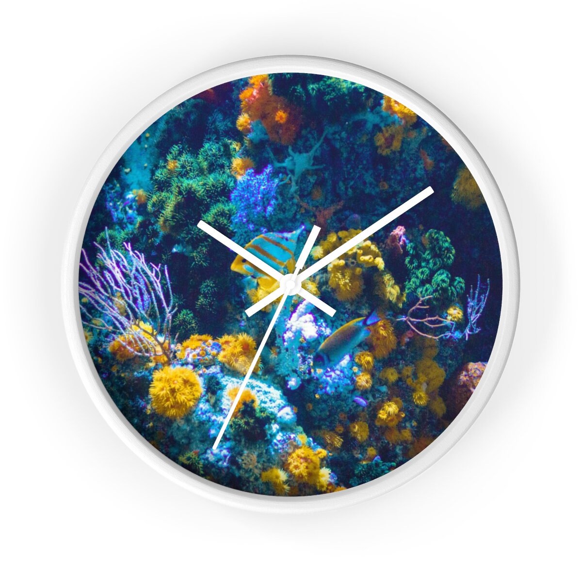 Sea Life Wall Clock Coral Ocean Life Wall Clock Custom Made | Etsy