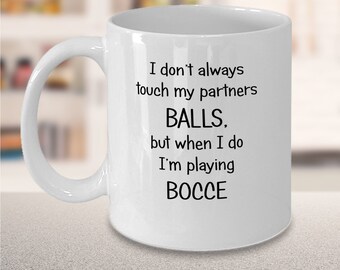 Funny Bocce Ball Mug - Etsy