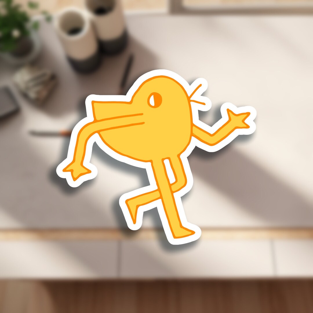 Yellow Duck Sticker | Waterproof Vinyl | Handmade - Etsy