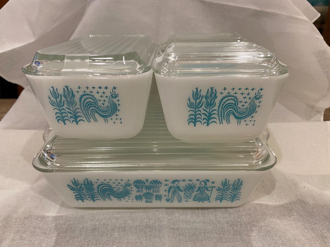Pyrex Amish Butterprint Refrigerator Set - Etsy