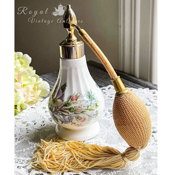 Vintage Aynsley "Wild Tudor" Floral Atomiser Perfume… - Gem