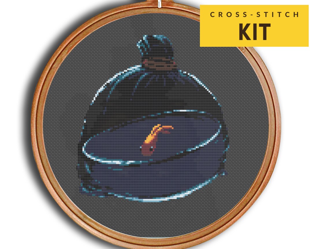 Goldfish Cross Stitch Kit for Beginners DIY, Fish in a Bag Cross Stitch ...