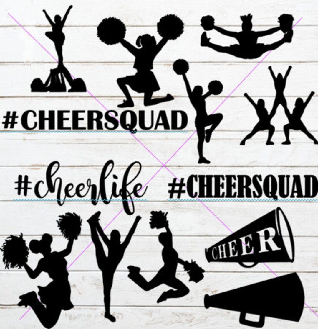 Cheer Squad Bundle SVG, Cheer Life SVG, Cheer Svg, Cheer Tshirt, Pom ...