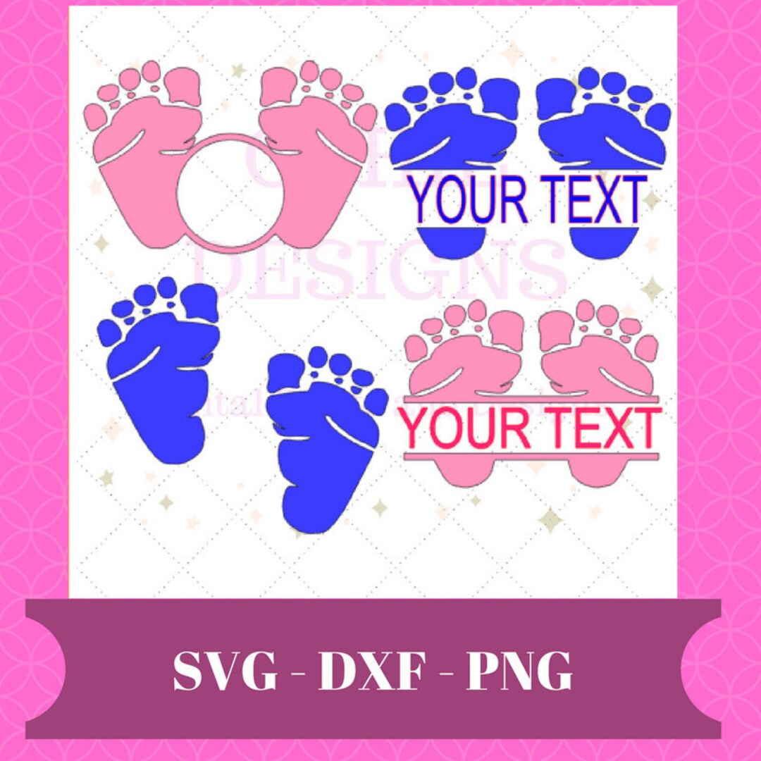 Baby Feet SVG, Baby Feet, Baby Feet Cut File, Footprints Svg ...