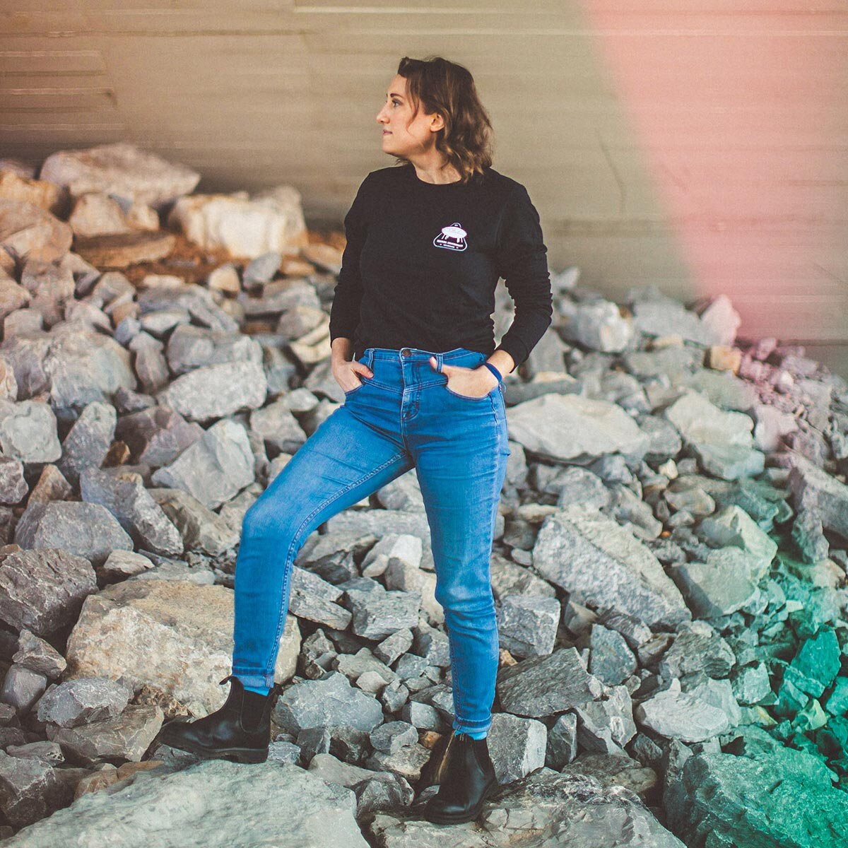 Signal Mtn. Spaceship House Long Sleeve Tee - Etsy