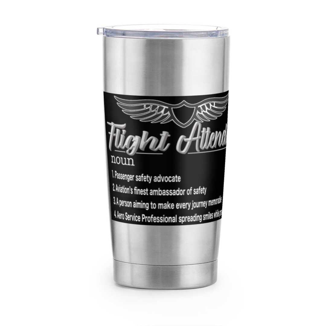 Flight Attendant Definition Adventure Tumbler 20 Oz - Etsy