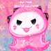 Cute DVA Pachi Digital PC Wallpaper | Kawaii Pink Blue Purple Yellow ...